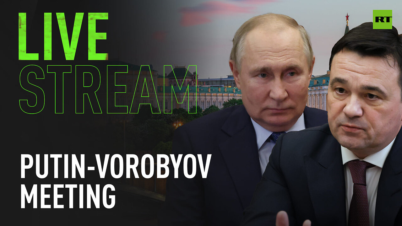 President Putin holds a working meeting with Moscow Region Governor ...