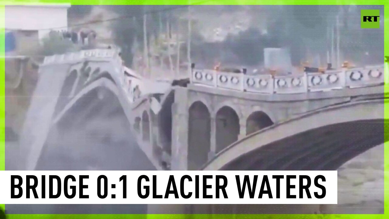 Pakistani Hassanabad bridge collapses as melted glacier's water brings ...