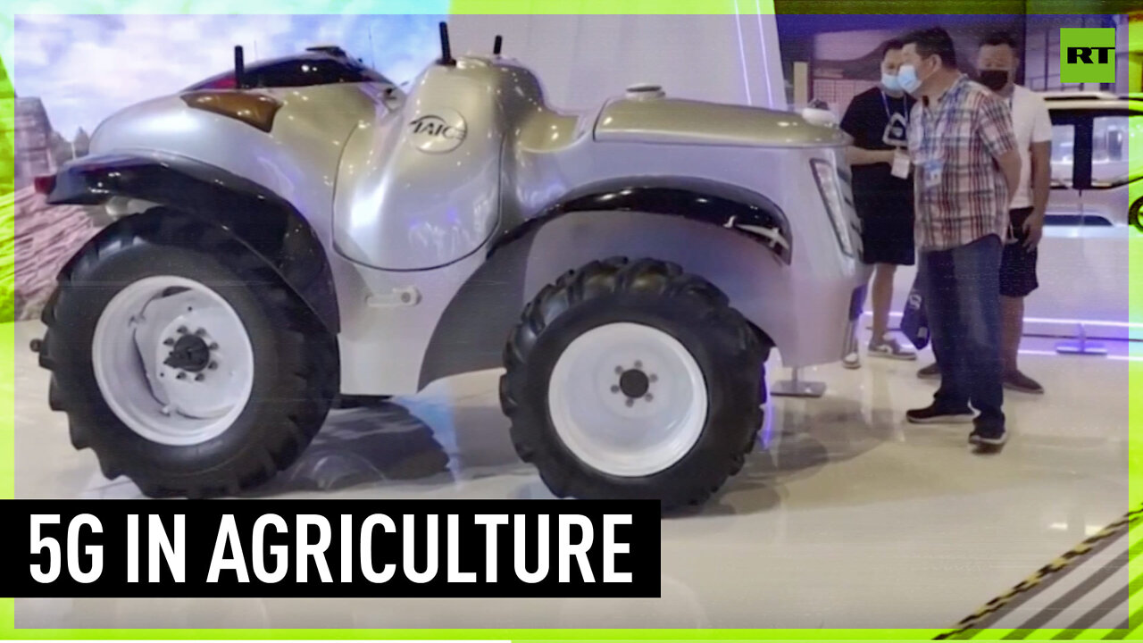 Hydrogen-powered electric 5G smart tractor debuts at China expo